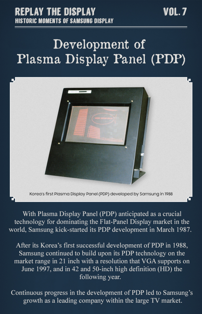 [Replay the Display] VOL.7 Development of Plasma Display Panel (PDP ...