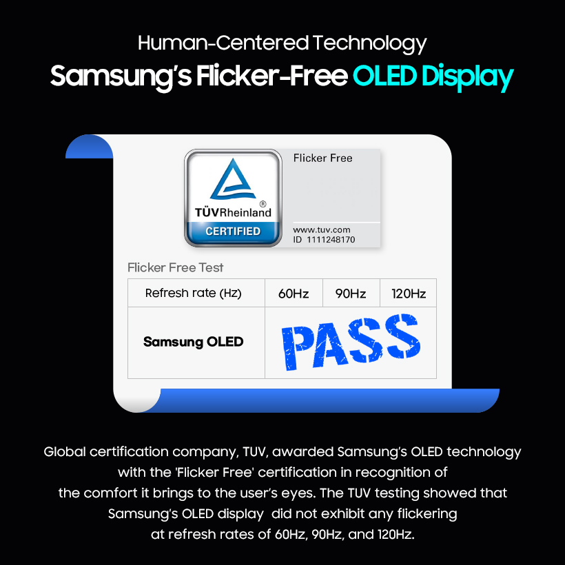 Samsung Eye-Friendly OLED Display